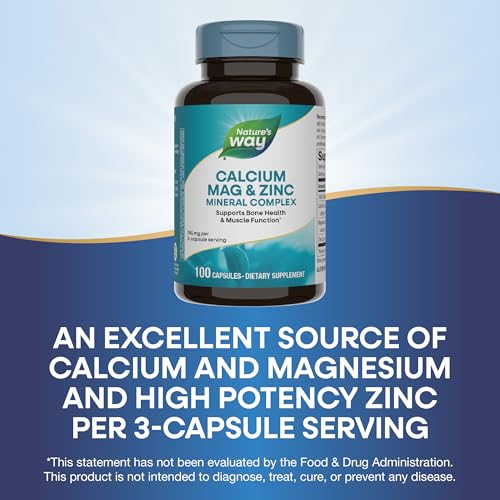 Calcium magnesium zinc for optimal health