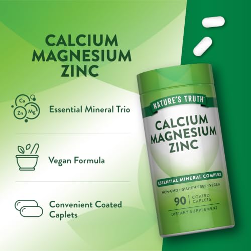 Calcium magnesium zinc for optimal mineral balance