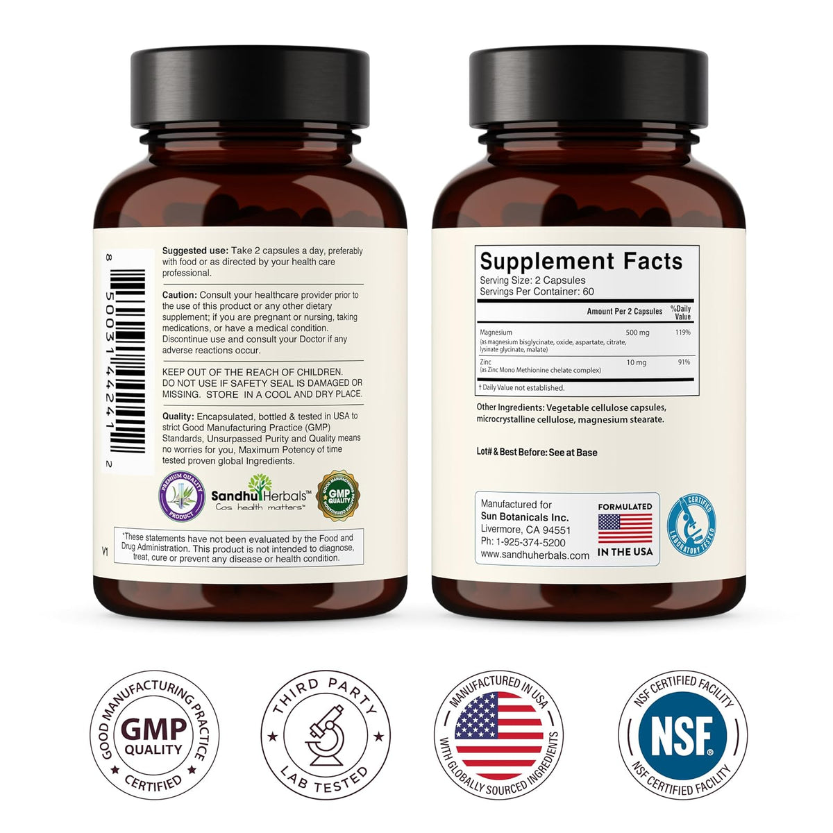 Calcium magnesium zinc for overall wellness
