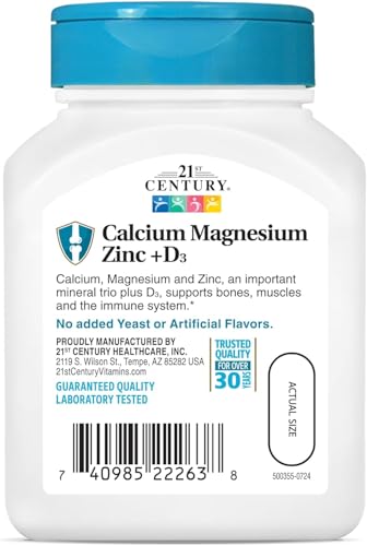 Calcium magnesium zinc for strong bones