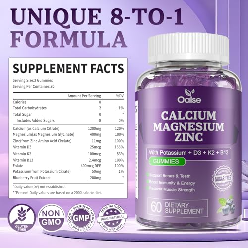 calcium magnesium zinc gummies for adults