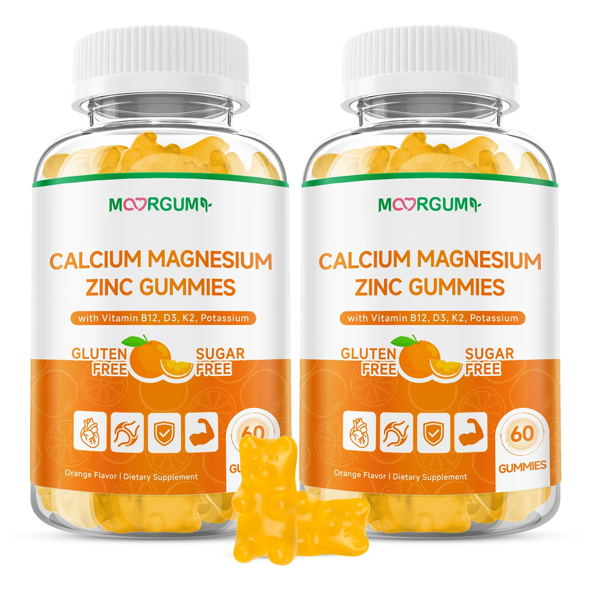 Calcium magnesium zinc gummies for bone health