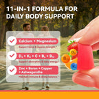 Calcium magnesium zinc gummies for daily health