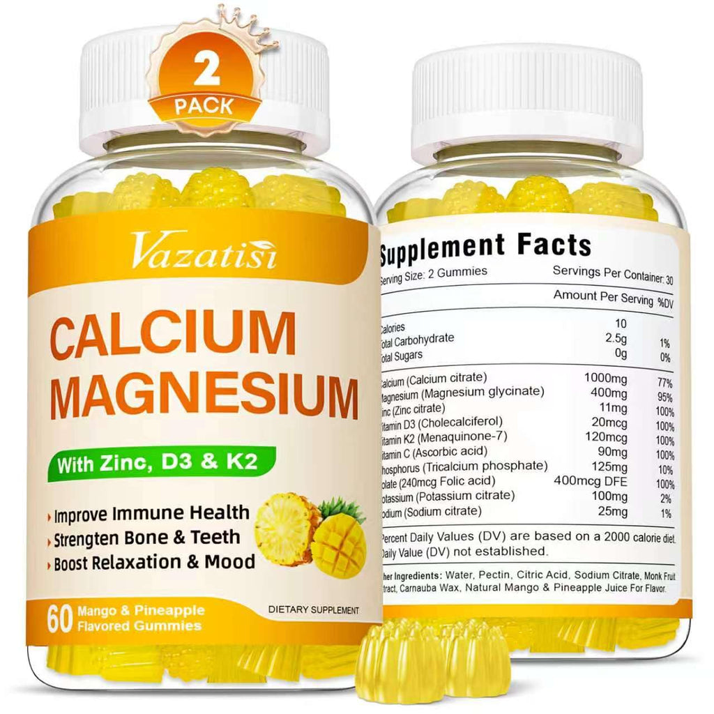 calcium magnesium zinc gummies for strong bones