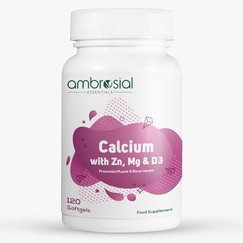 Calcium magnesium zinc softgels for vitality