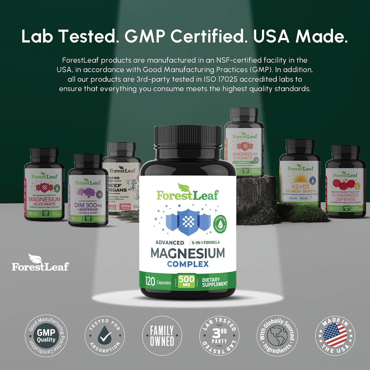 Calcium magnesium zinc supplement for bone health