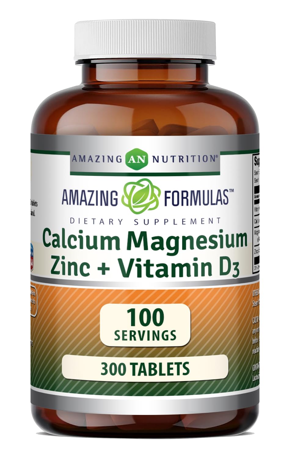 Calcium magnesium zinc supplement tablets