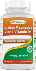 calcium magnesium zinc supplement tablets