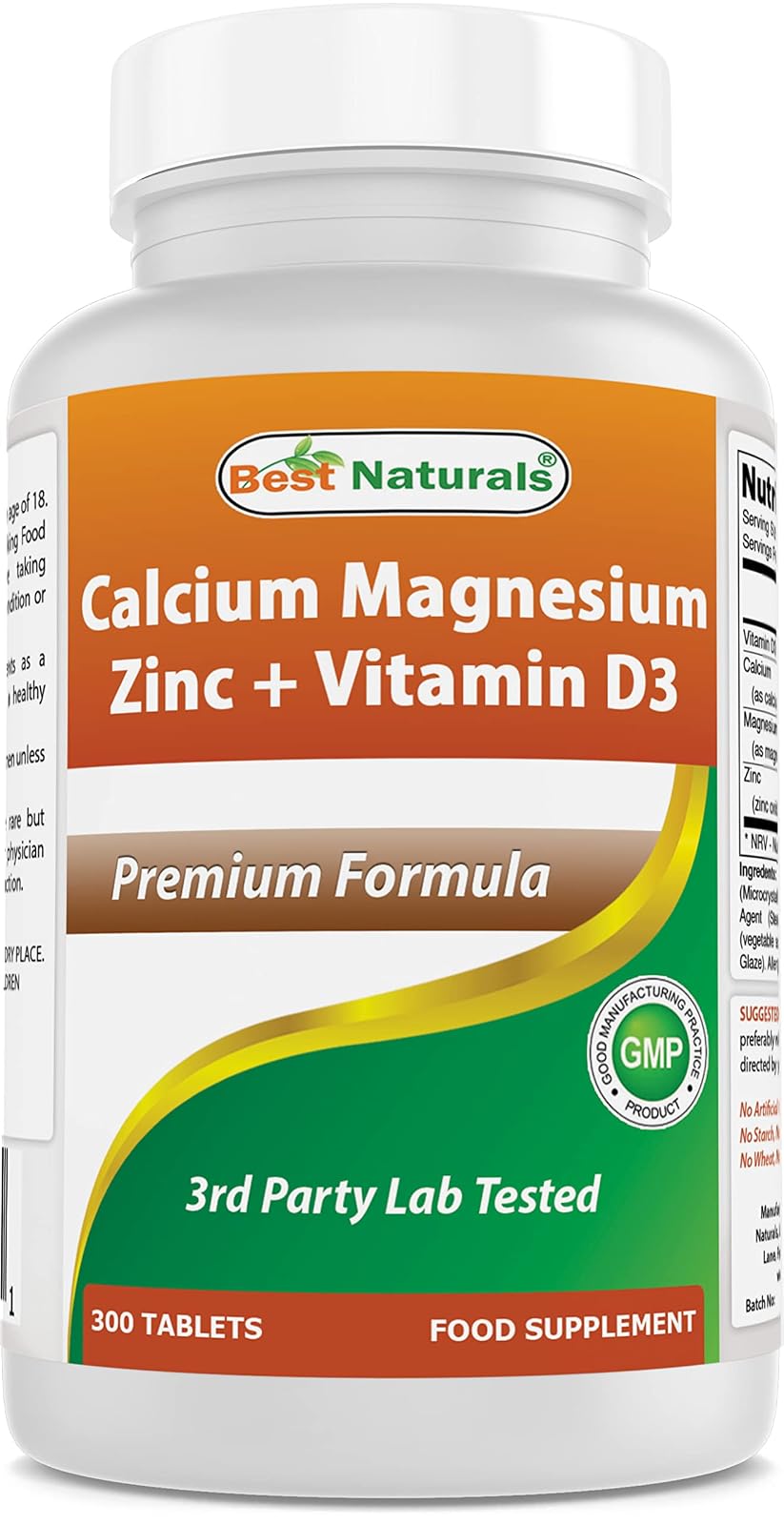 calcium magnesium zinc supplement tablets