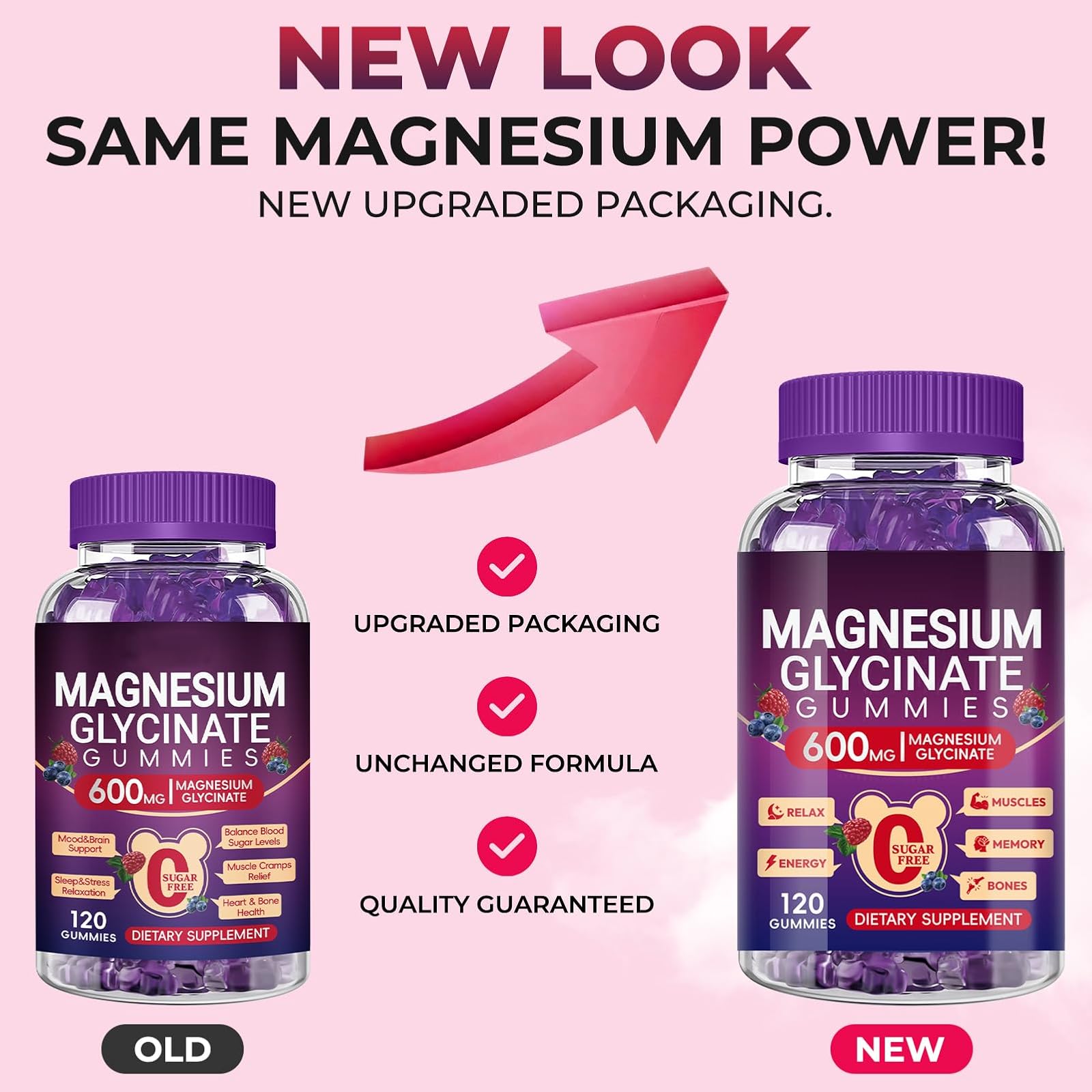 Calcium magnesium zinc support in gummies
