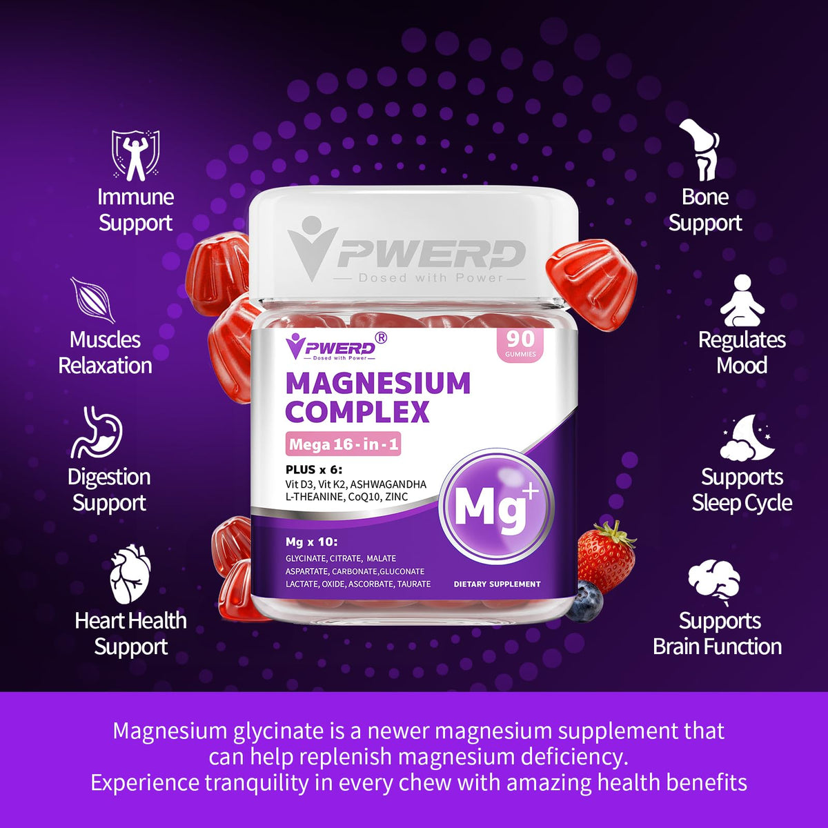 calcium magnesium zinc support in gummies