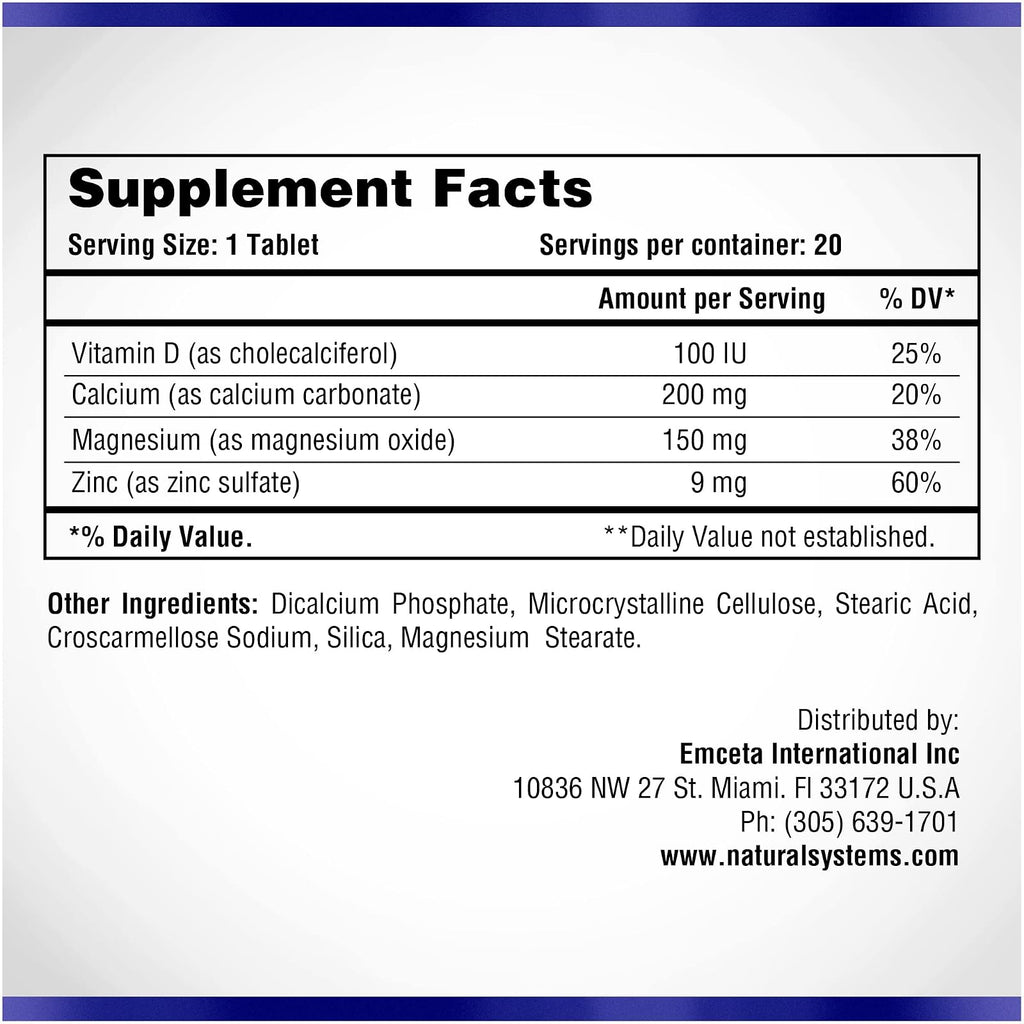 Calcium magnesium zinc vitamin D benefits