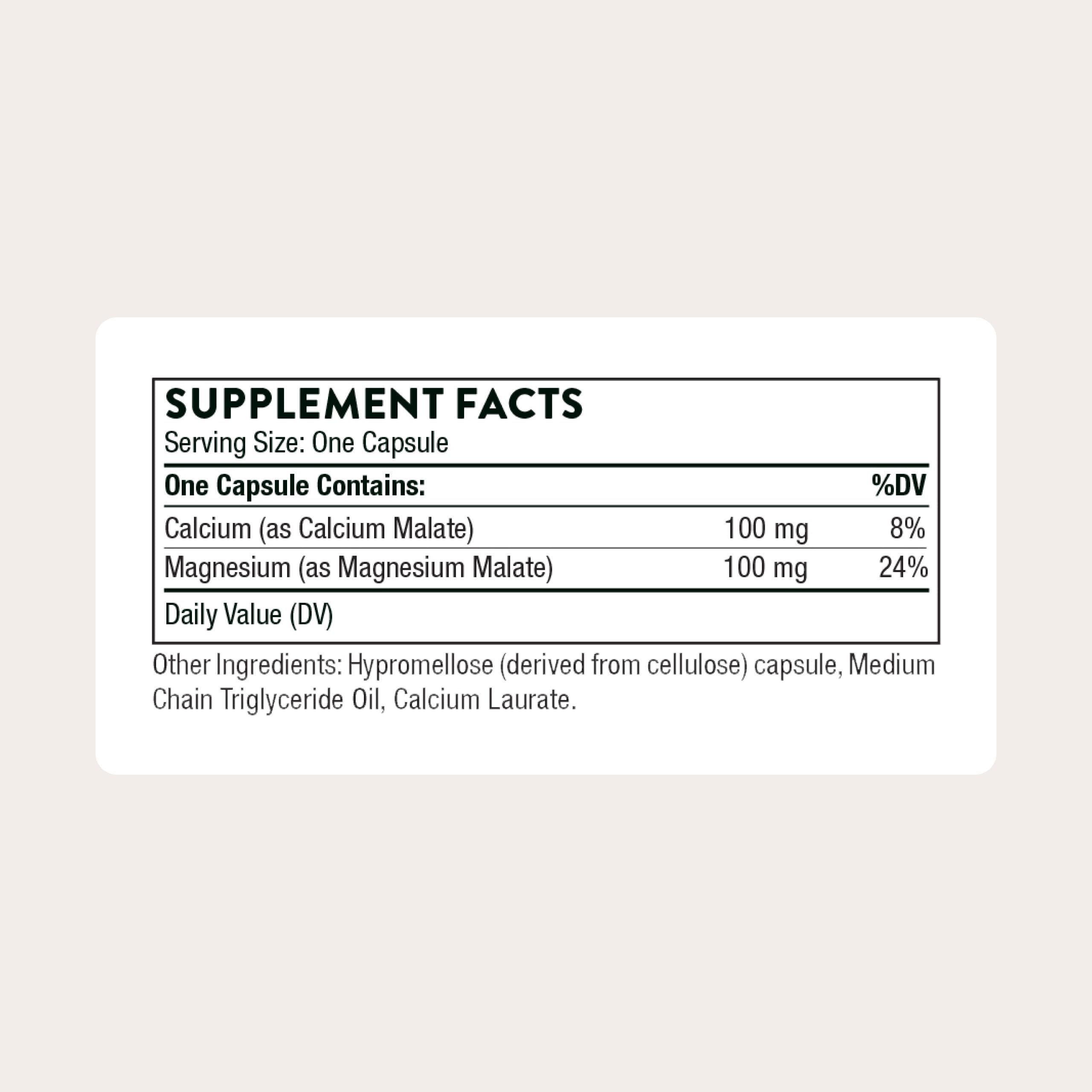 calcium malate for muscle support