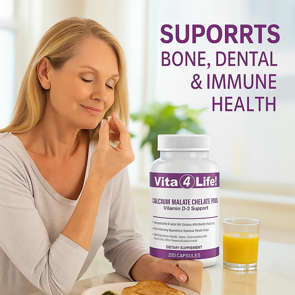 Calcium malate with vitamin D3