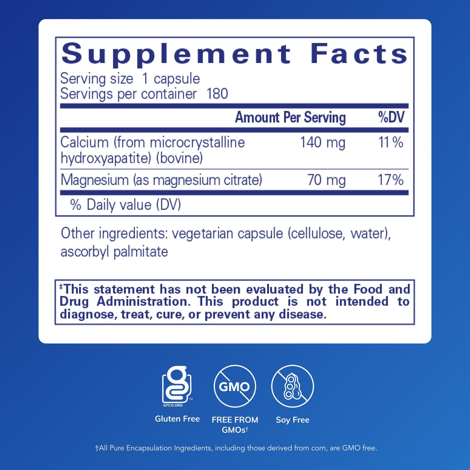 Calcium MCHA with magnesium for strong bones