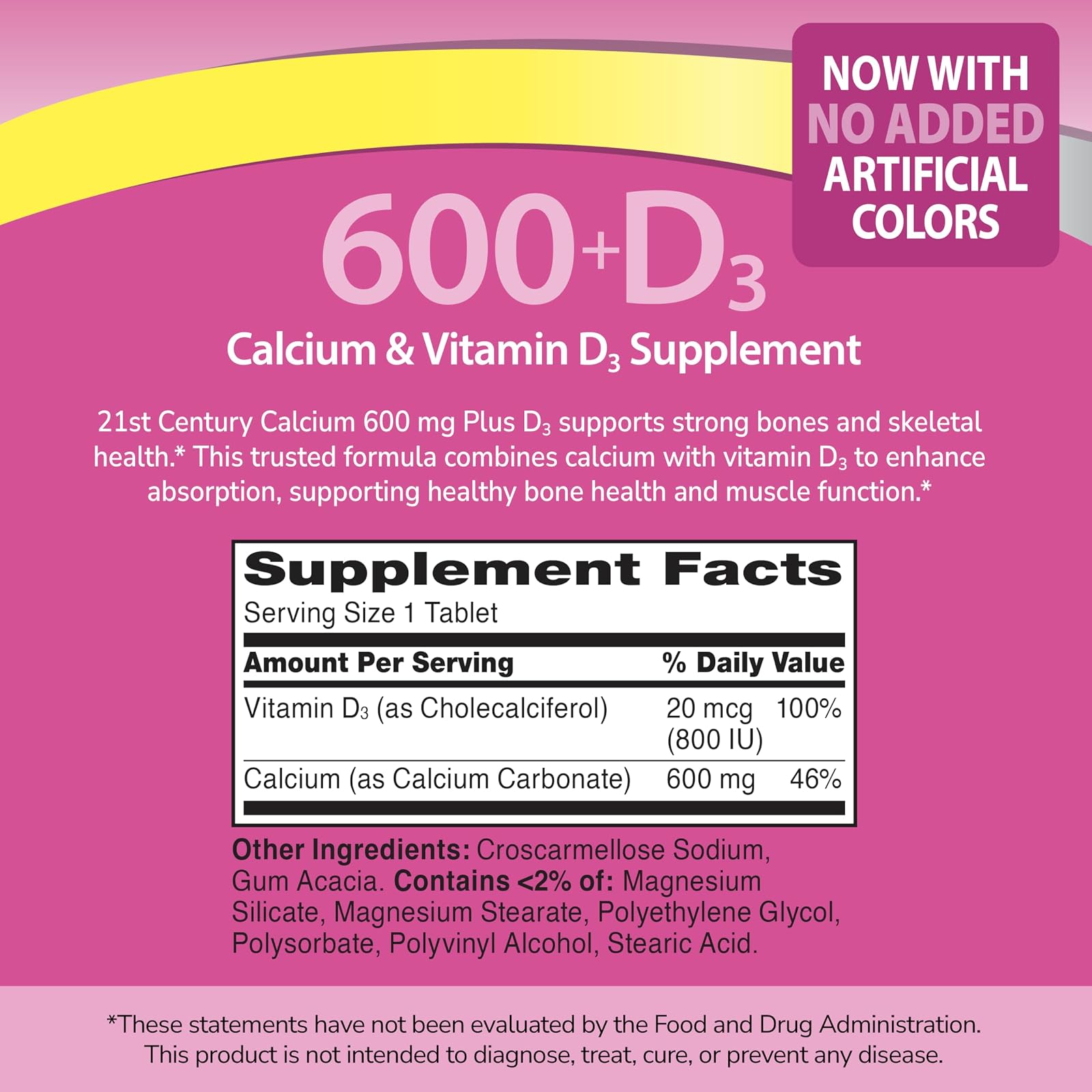 Calcium plus D for strong teeth