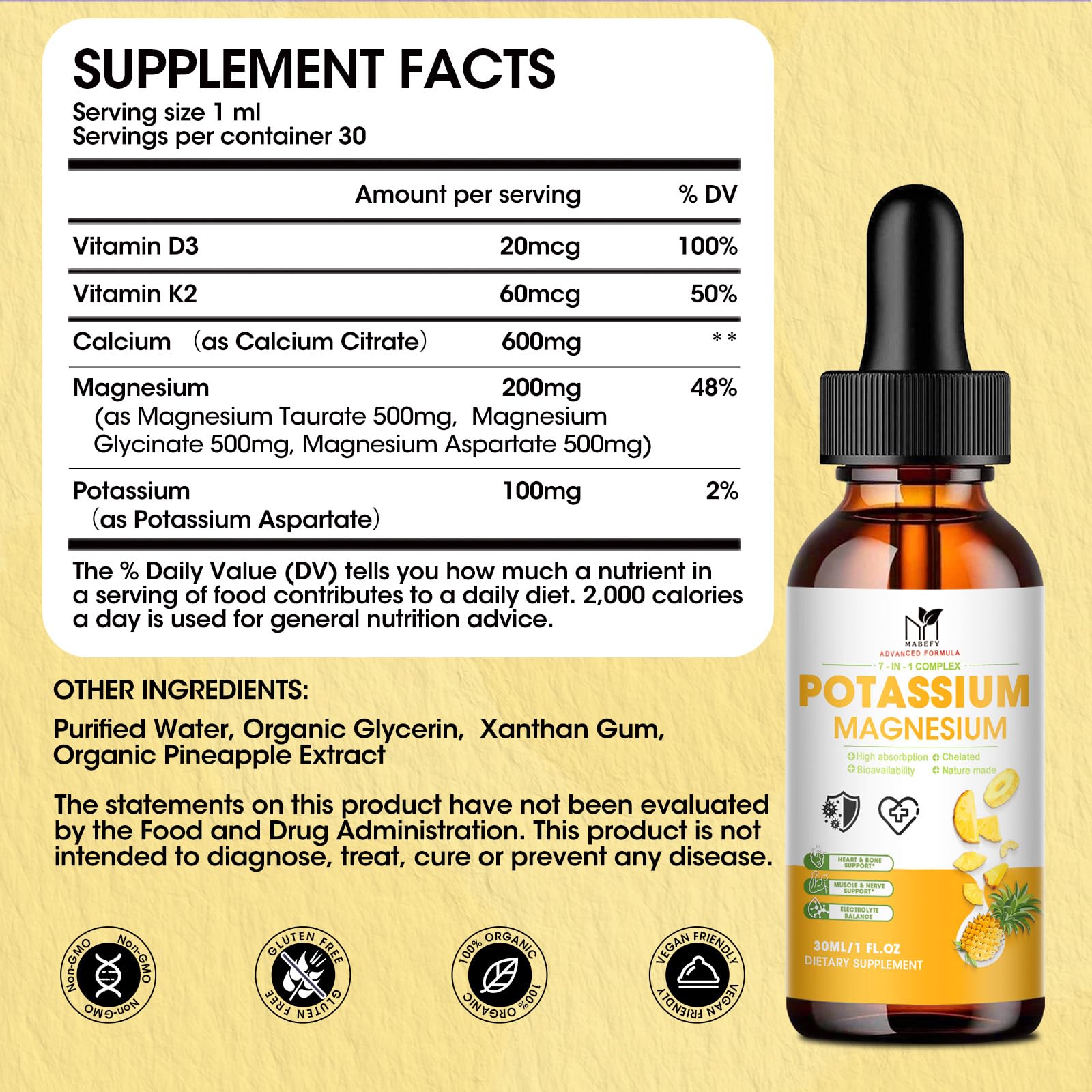 calcium potassium magnesium formula