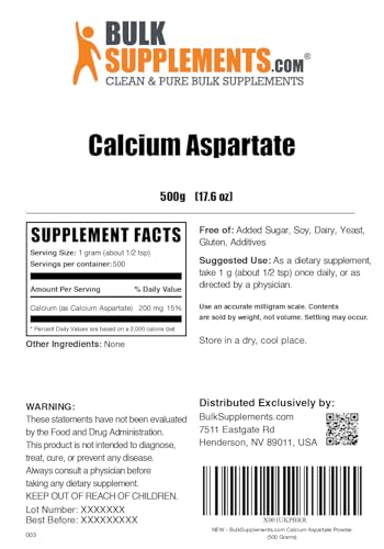 Calcium powder for active lifestyles