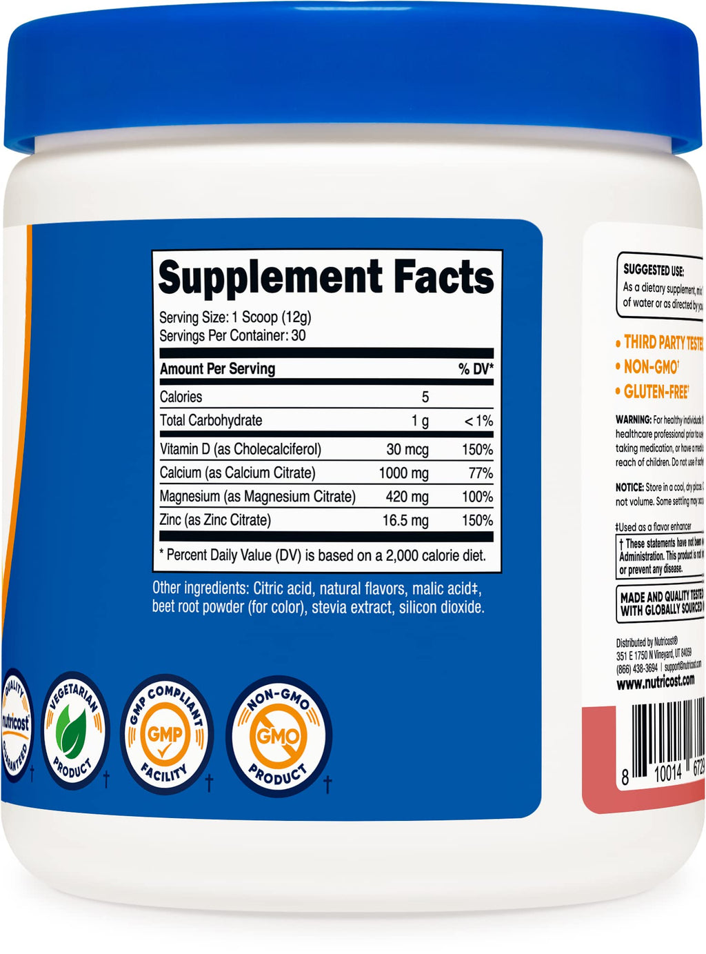 Calcium powder for bone health
