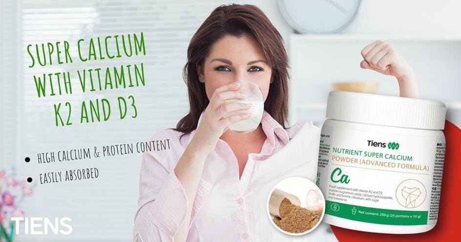 Calcium powder for enhanced bone density