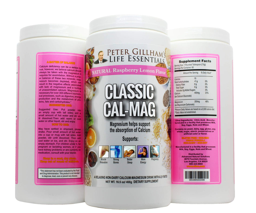 Calcium powder for muscle relaxation