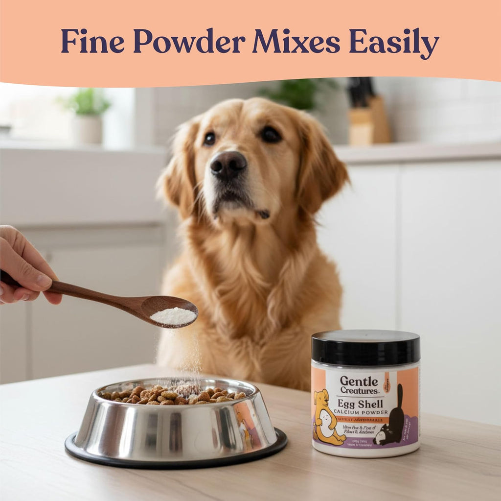 Calcium powder for optimal pet wellness
