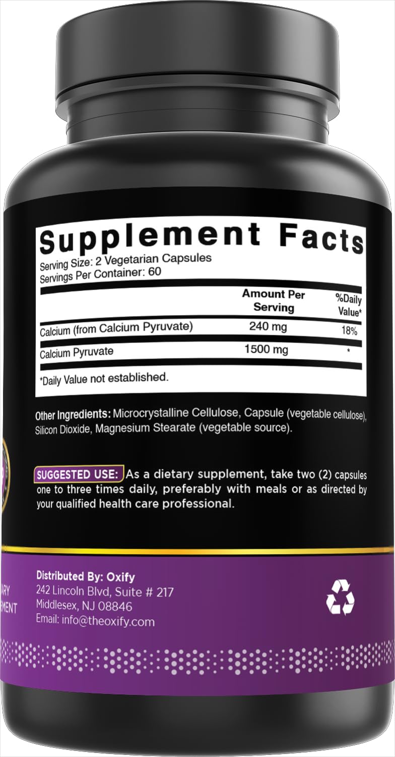 Calcium Pyruvate capsules for muscle health
