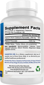 calcium pyruvate supports metabolism