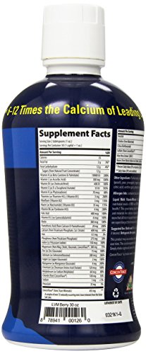 Calcium-rich blended vitamin solution