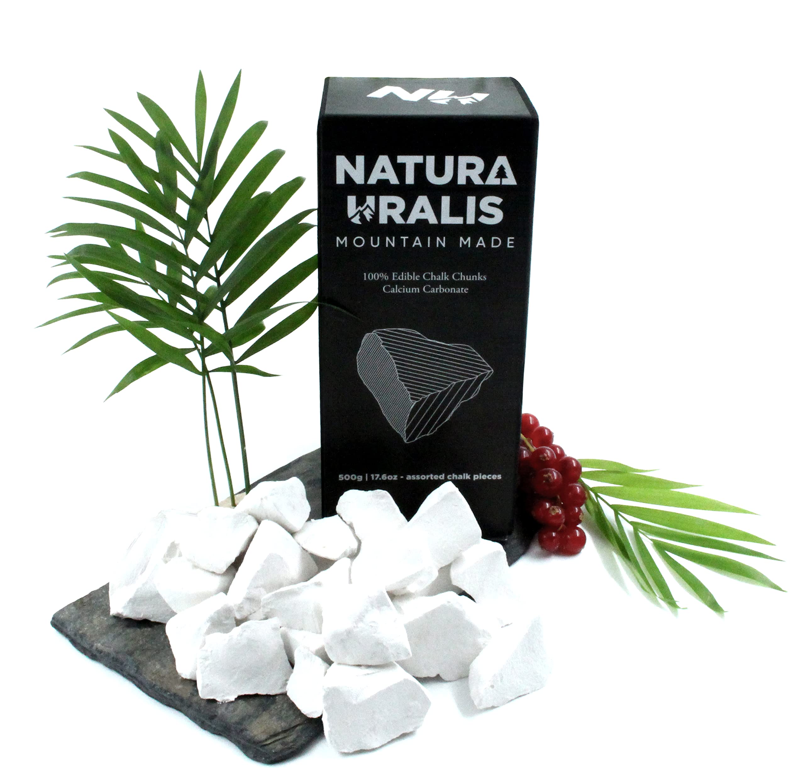 Calcium-rich chalk for nutritional benefits
