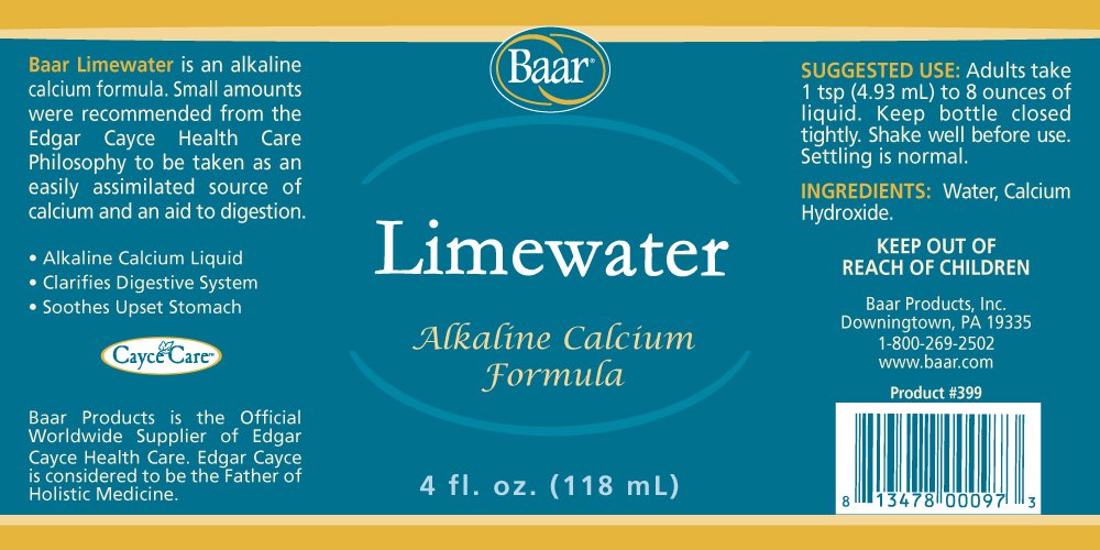 Calcium-rich lime water concentrate