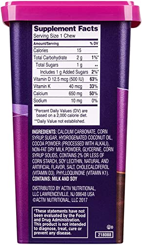 calcium soft chews for adults