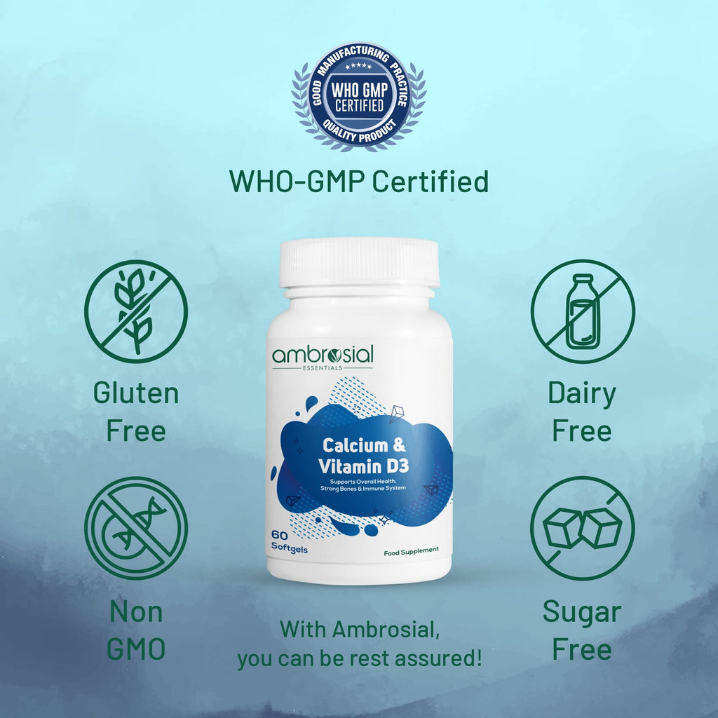 Calcium softgels for active lifestyles