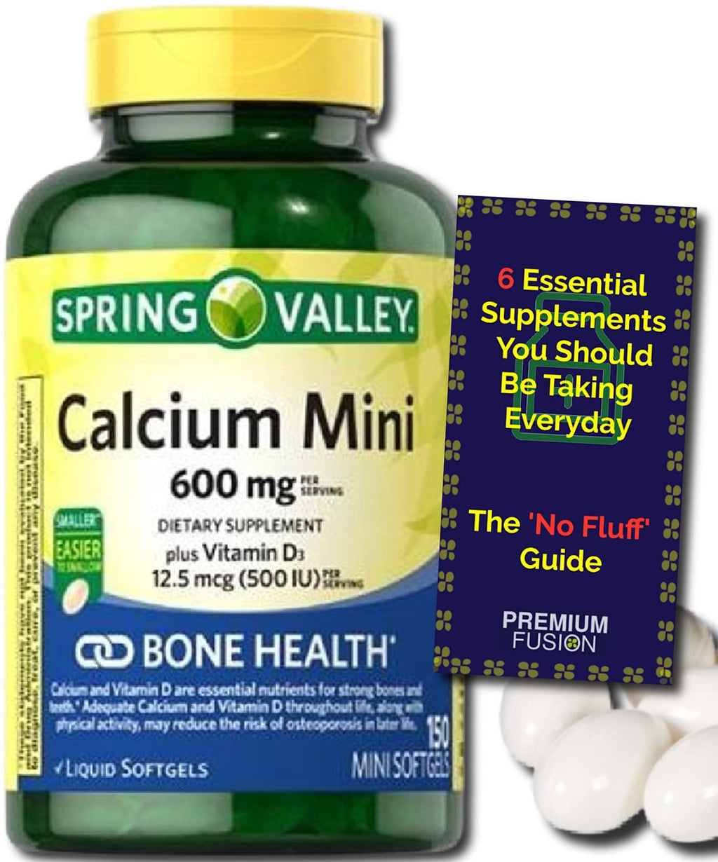 Calcium softgels for bone health
