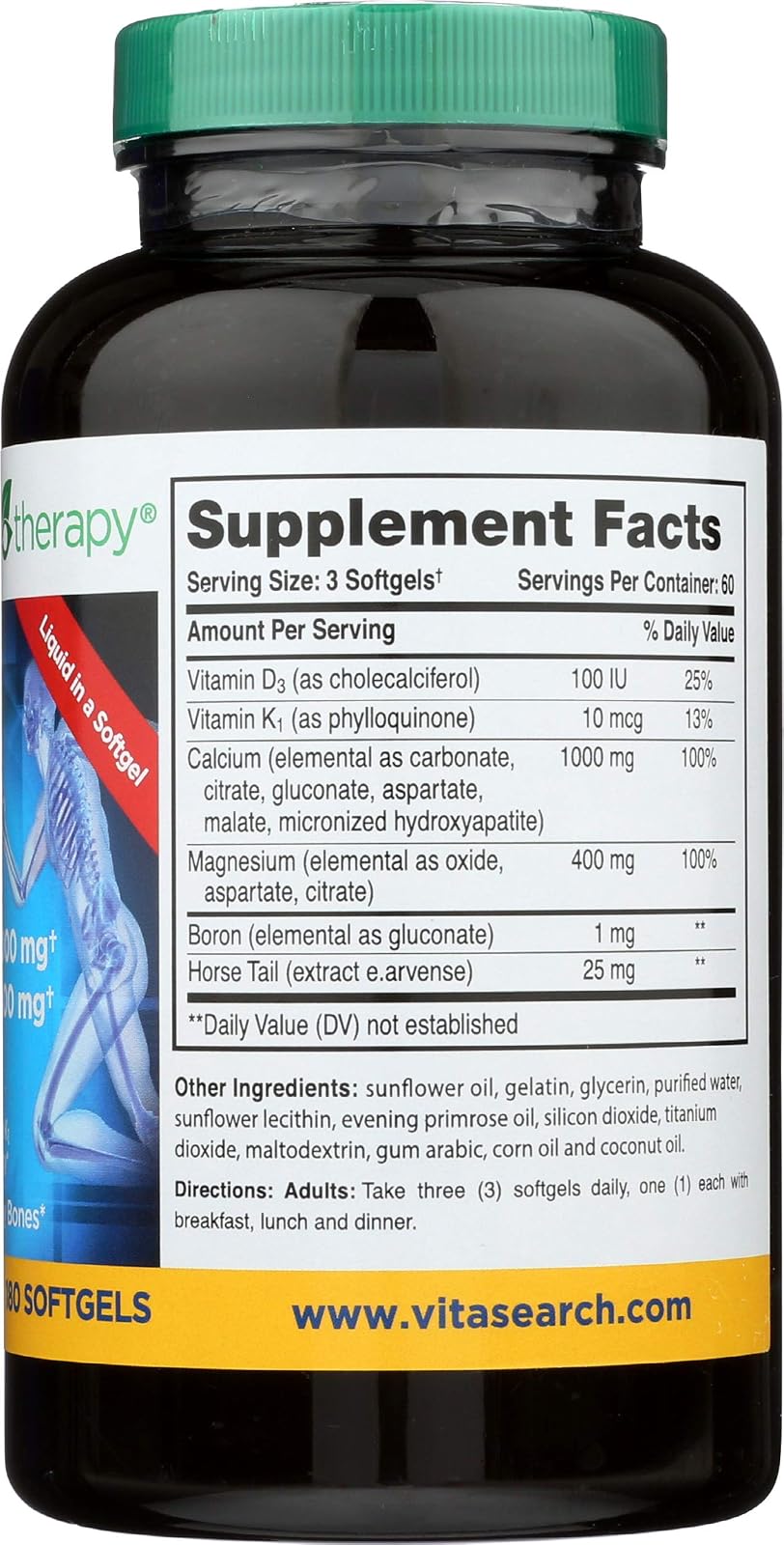 Calcium softgels to support dental health