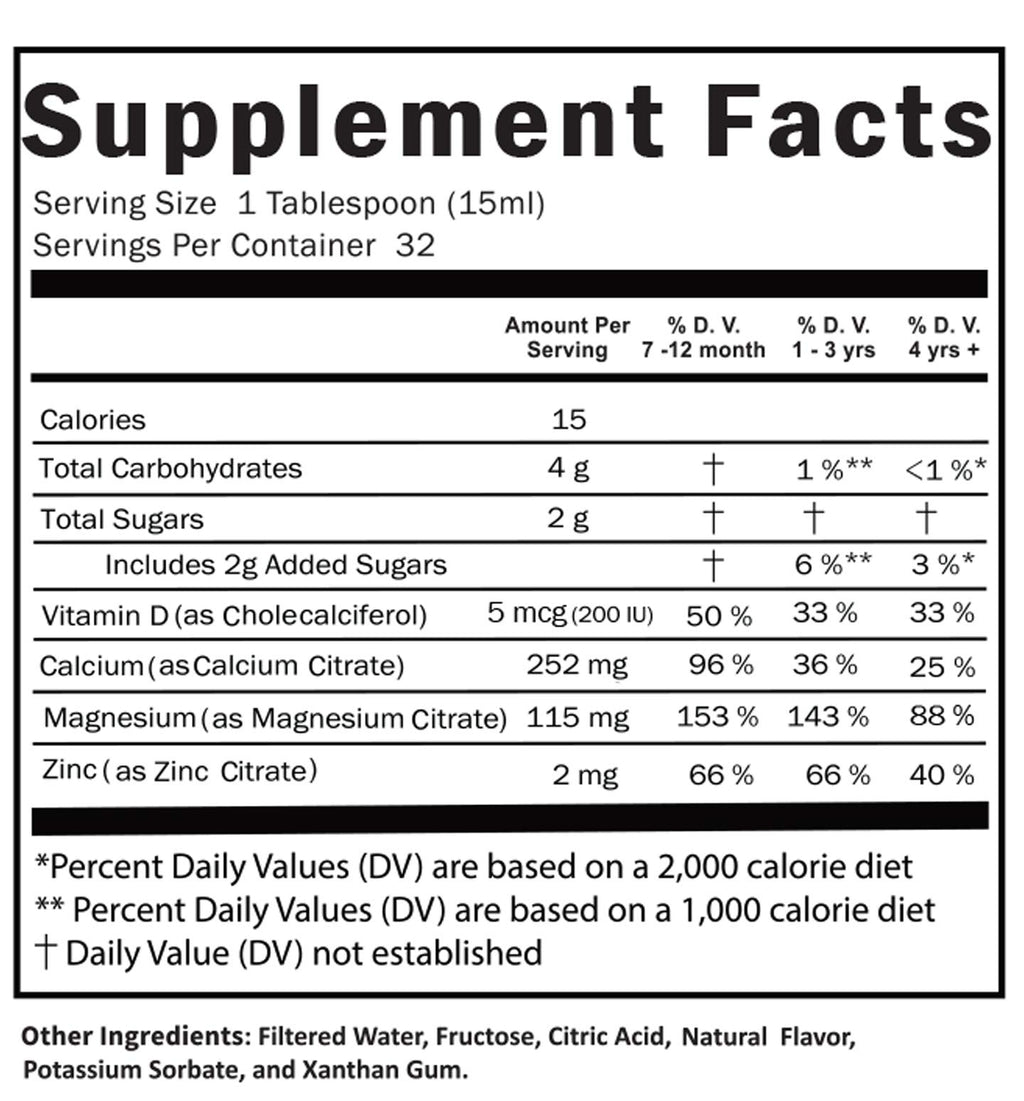 Calcium supplement for active kids