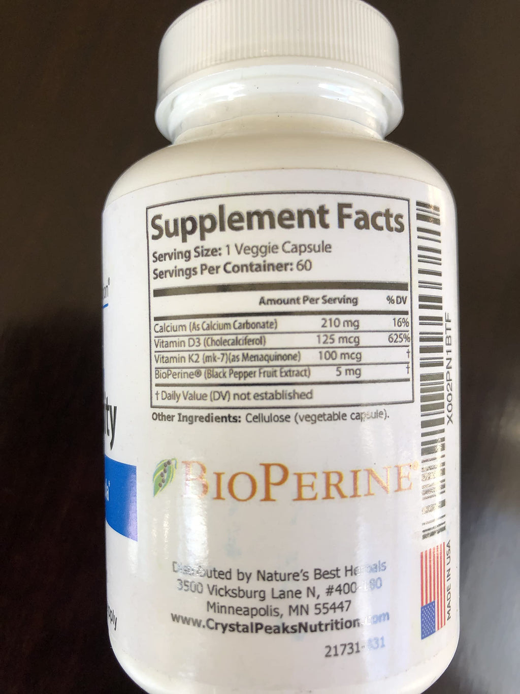 Calcium supplement for active lifestyles