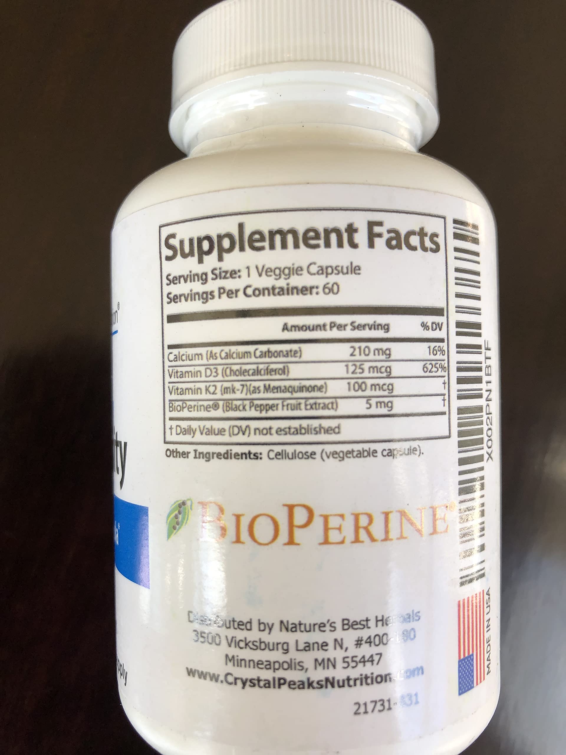 Calcium supplement for active lifestyles