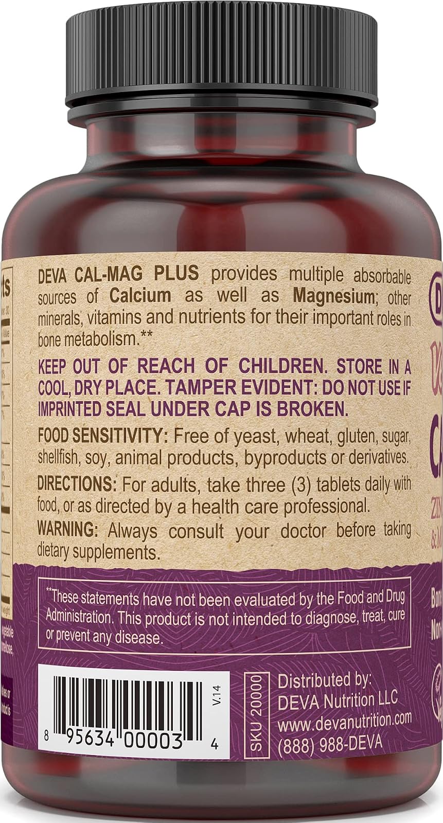 Calcium supplement for daily health support