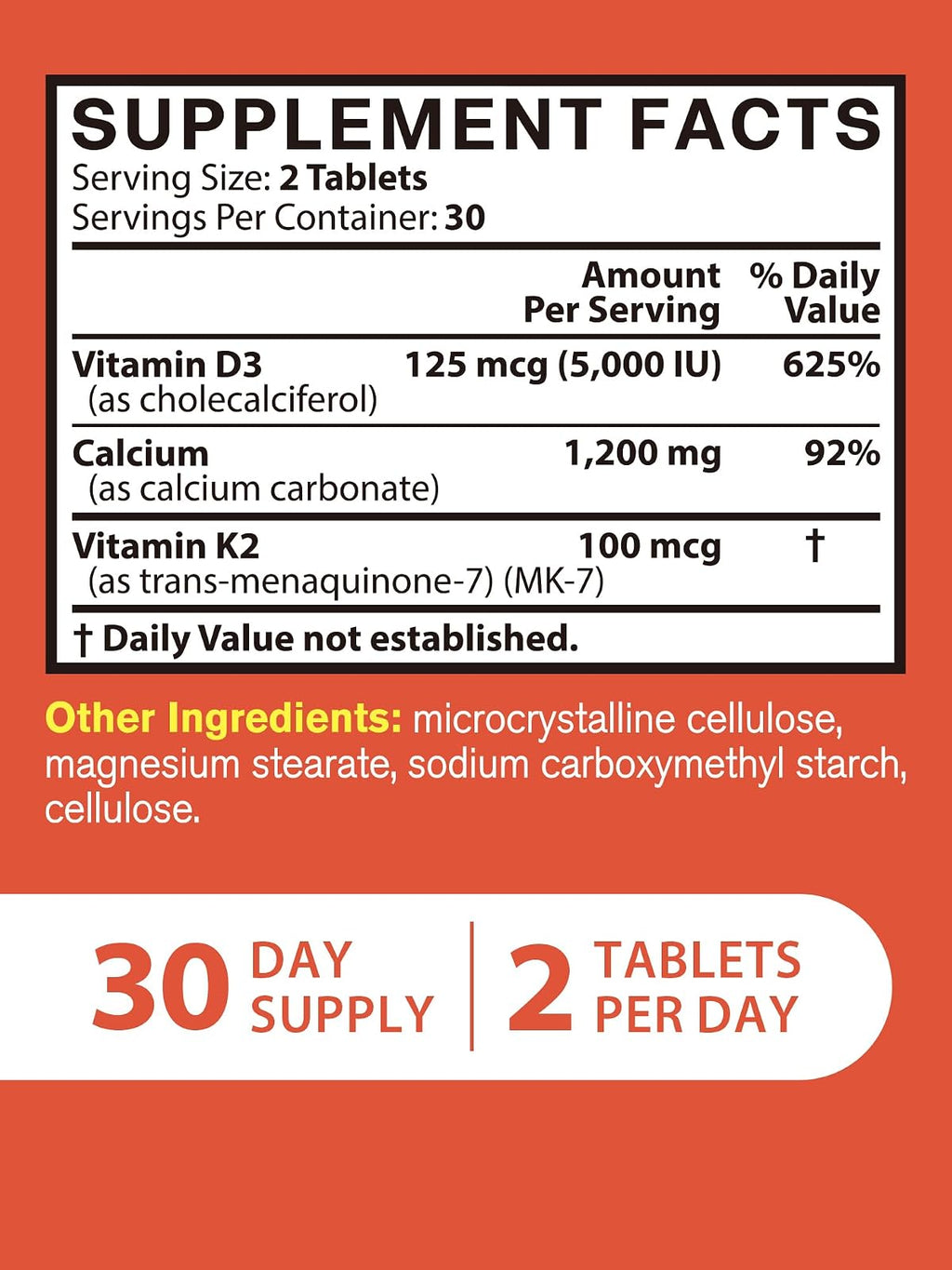 Calcium supplement for daily wellness