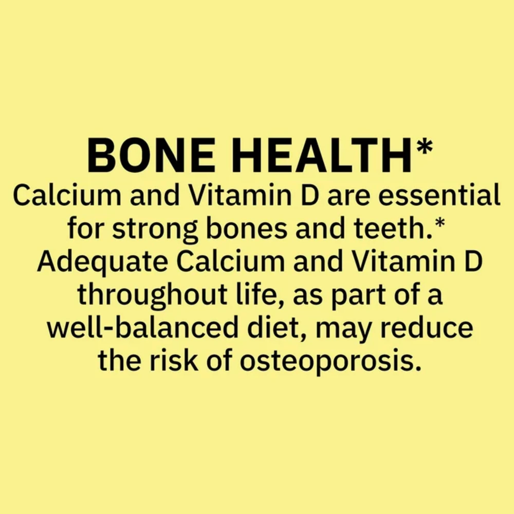Calcium supplement for healthy aging