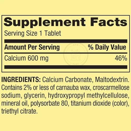 calcium supplement for healthy lifestyle