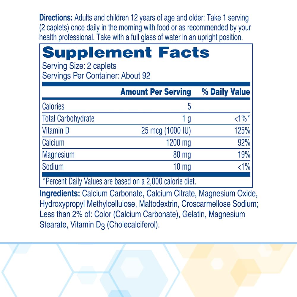Calcium supplement for seniors