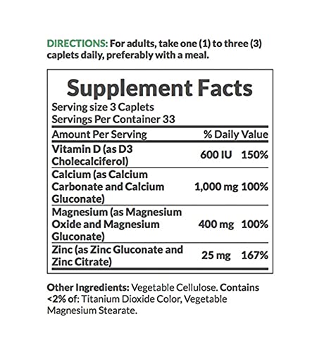 Calcium supplement pack for daily use