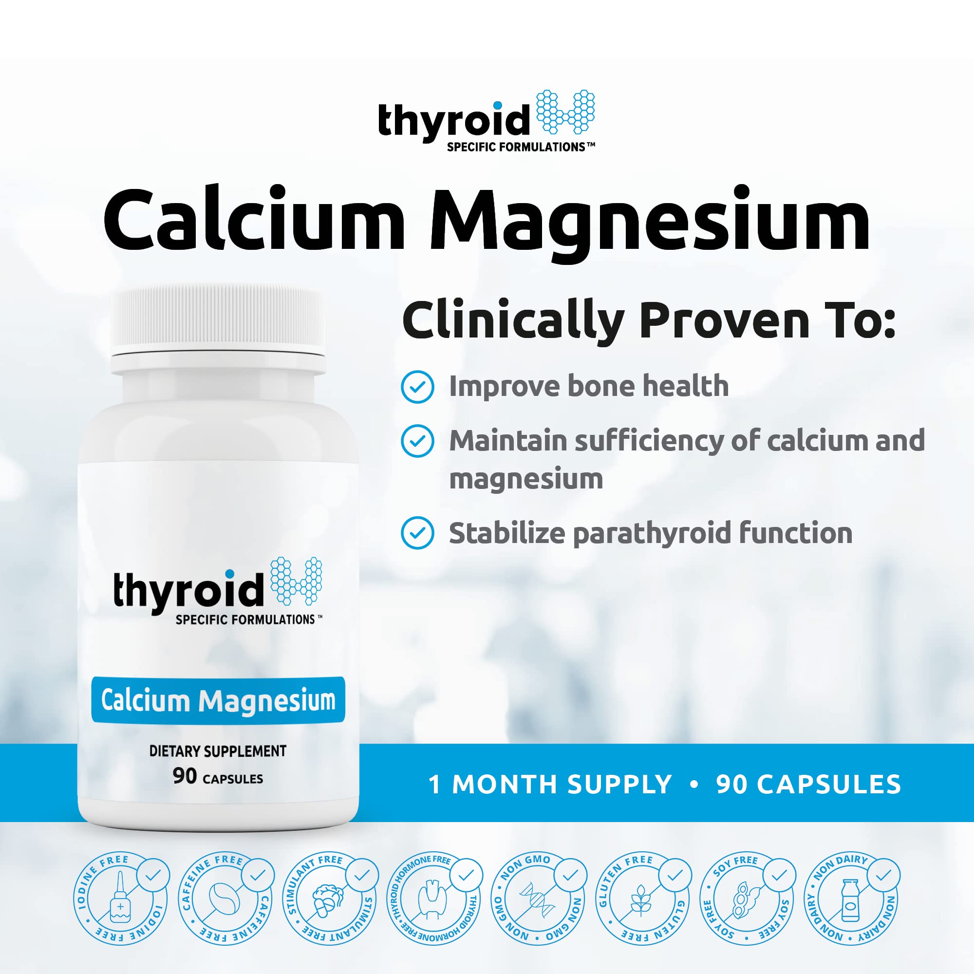 calcium supplement supporting thyroid function