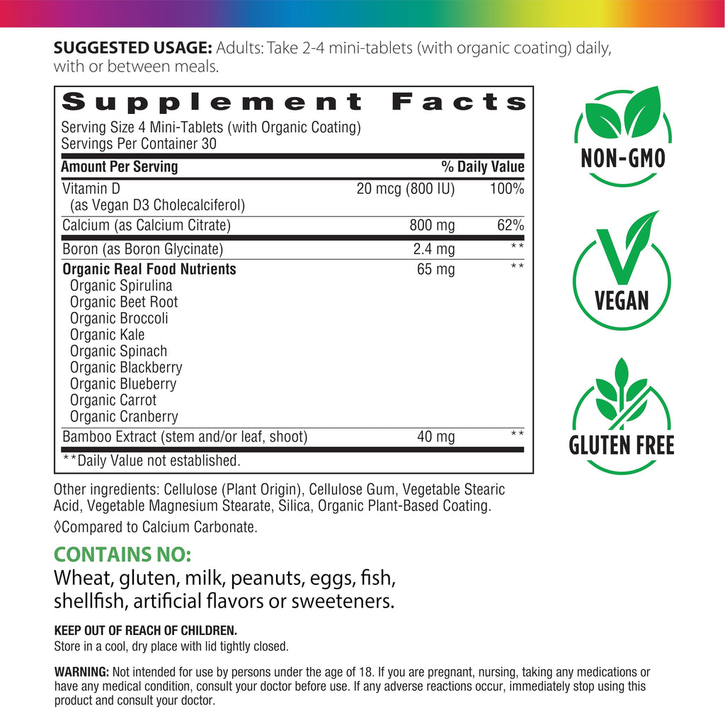 calcium supplement with boron nutrients