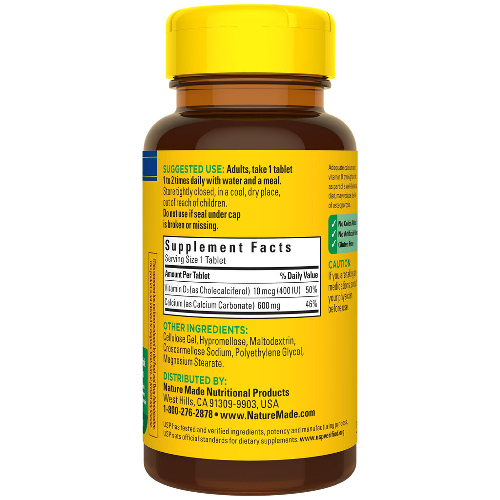 Calcium tablets for a balanced diet