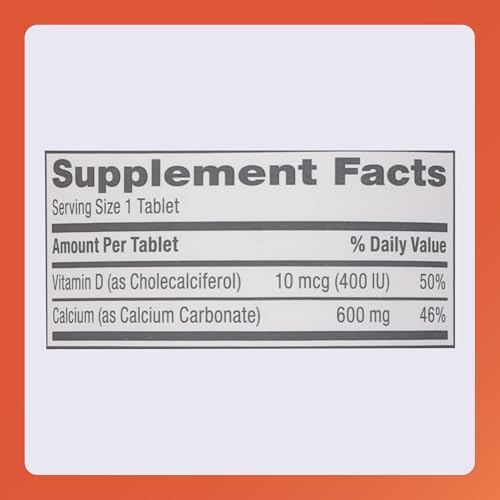 Calcium tablets for active lifestyles