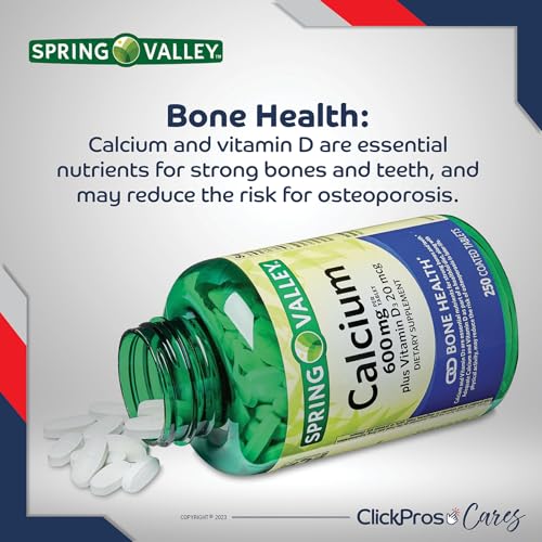 Calcium tablets for bone health support