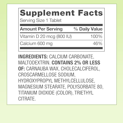 Calcium tablets for daily nutritional support